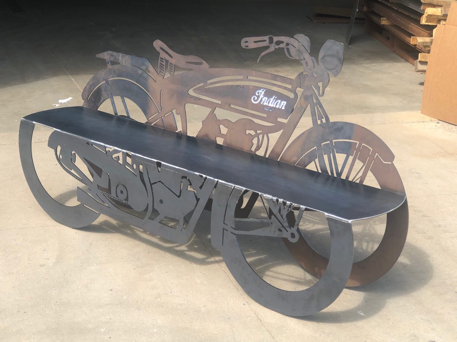 Vintage 1920's Motorcycle Bench- Kickass & Amazing