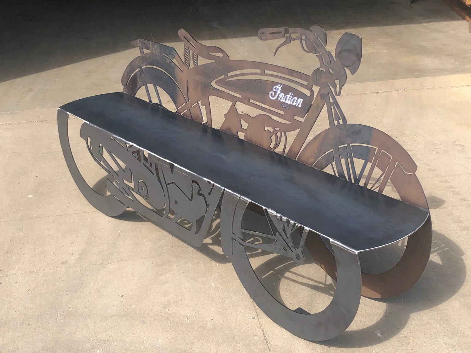 Vintage 1920's Motorcycle Bench- Kickass & Amazing