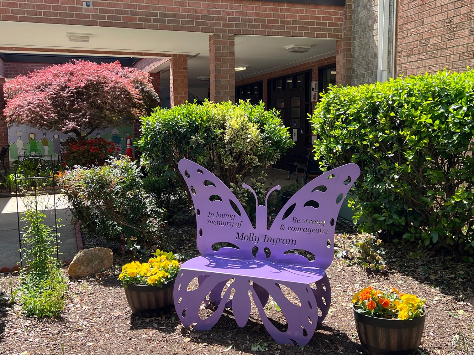 #1 Memorial Bench, Park Bench, Butterfly Bench, Wow! Factor